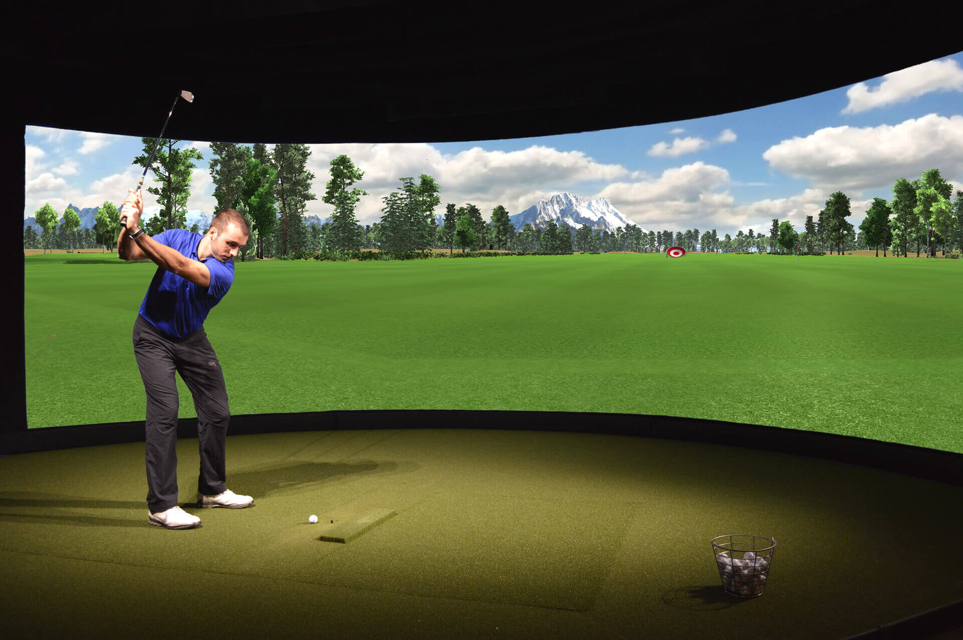 Indoor Virtual Golf Simulator For Your Home | aboutGOLF